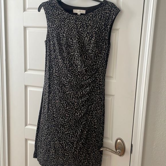 LOFT | Dresses | Loft Animal Print Knit Dress | Poshmark